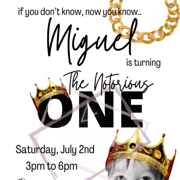 The Notorious One Birthday - Etsy