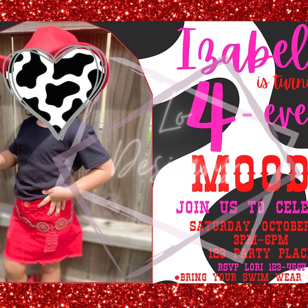 Four Ever Moody Birthday Party - Etsy Australia