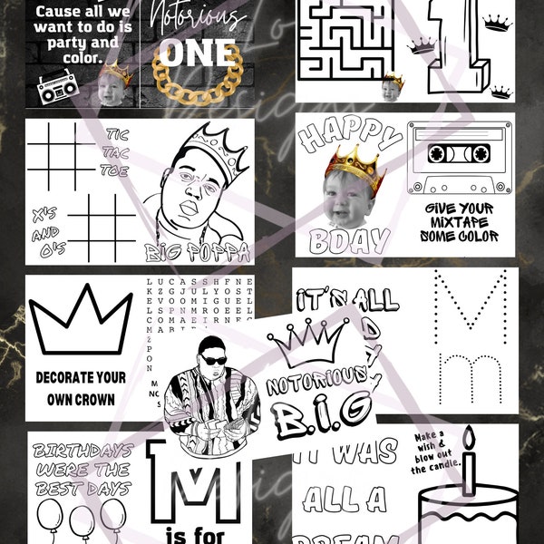 Mini Coloring Book - Etsy