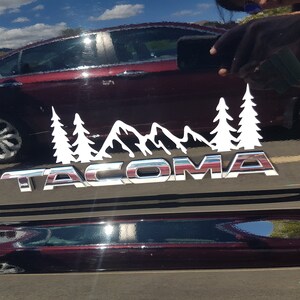 Mountains and Trees Decal Toyota Tacoma Vehicle Decal Car - Etsy