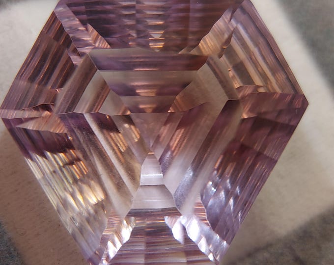 Giant Laser Cut Ametrine Gemstone - Faceted Natural Trystine Quartz 42. ...