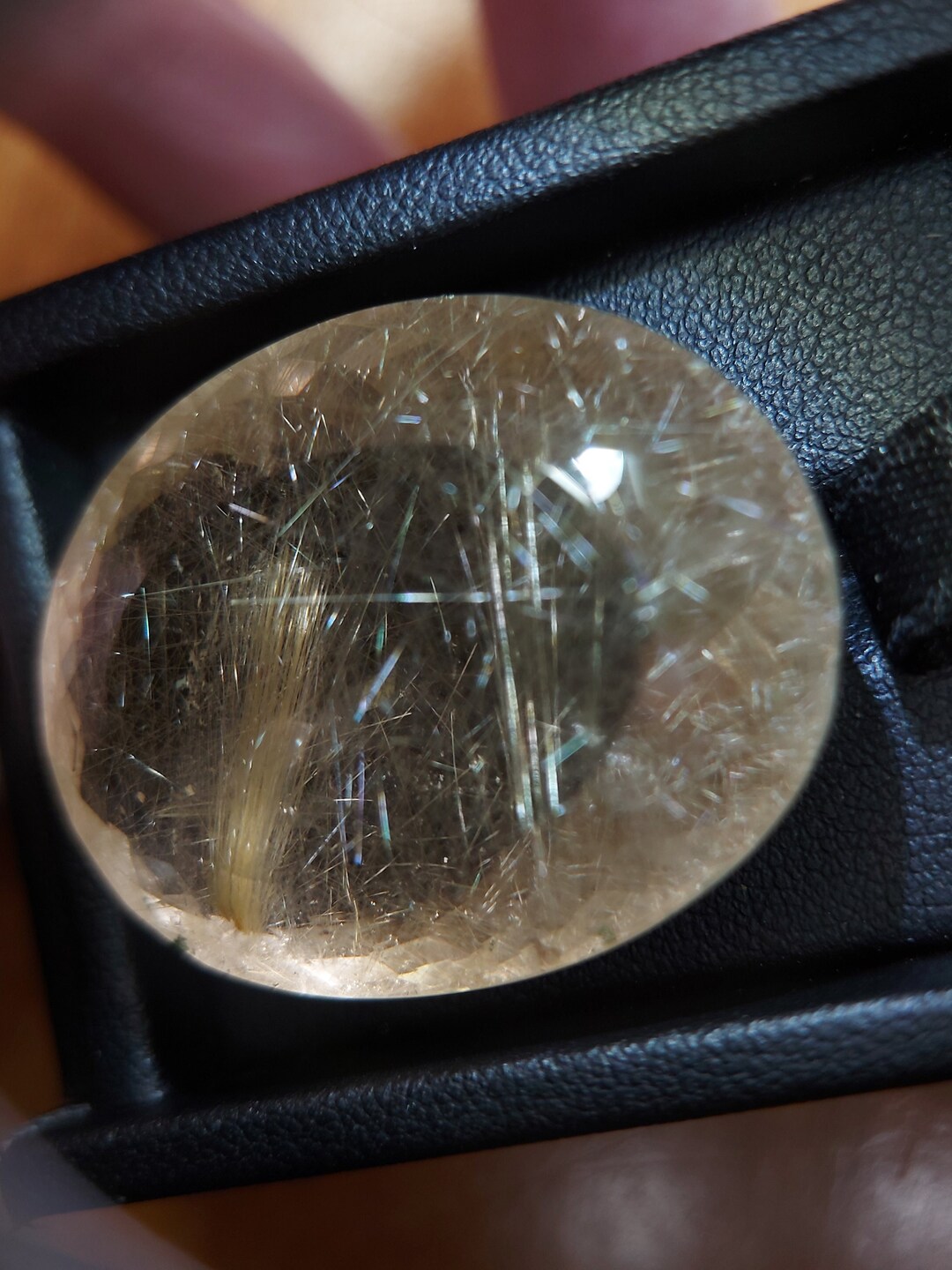 Massive Rutilated Quartz Gemstone - Faceted Natural Golden Rutile ...