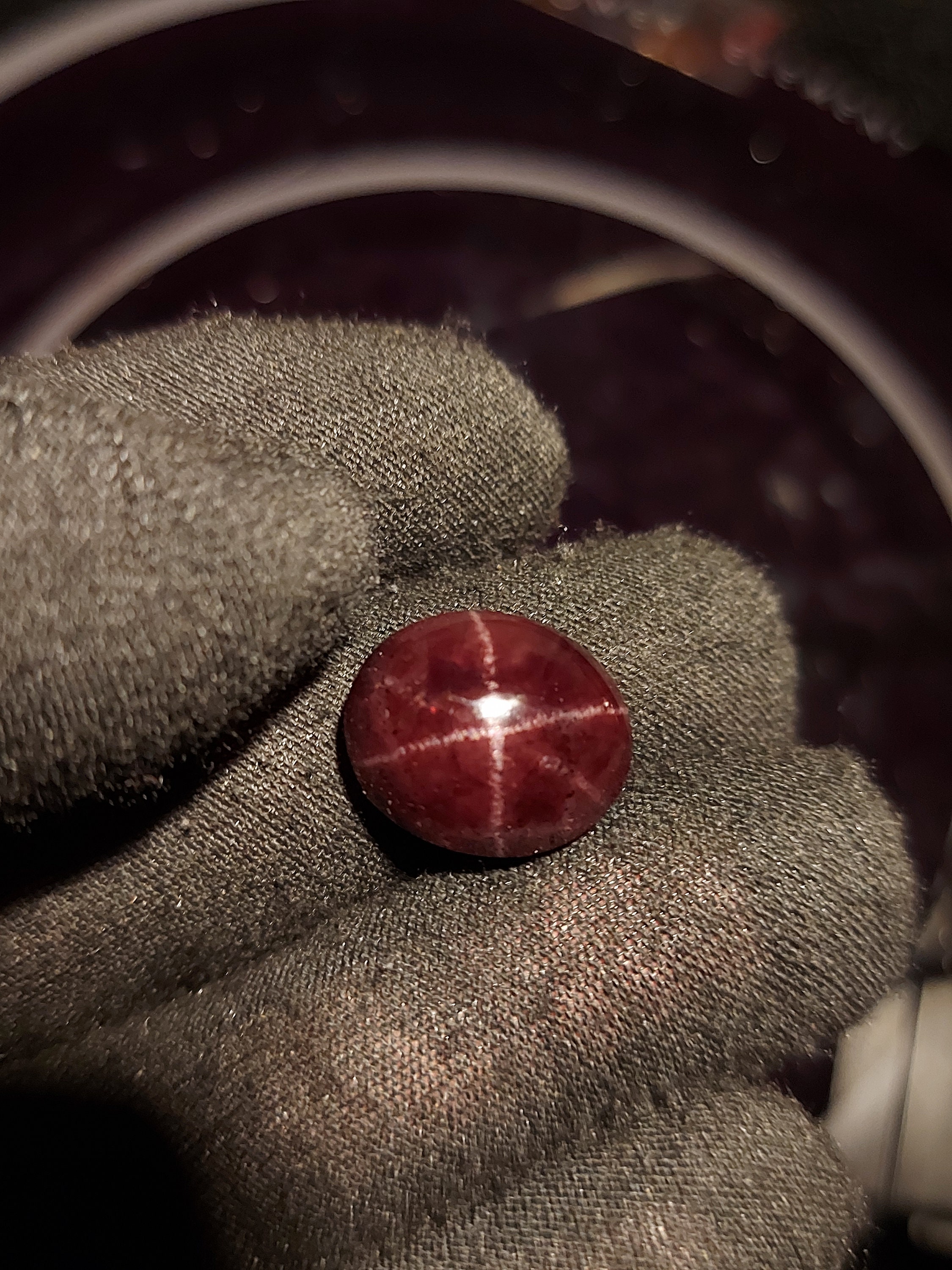 Large Untreated Star Garnet Cabochon - Loose Natural Garnet Gemstone 25 ...