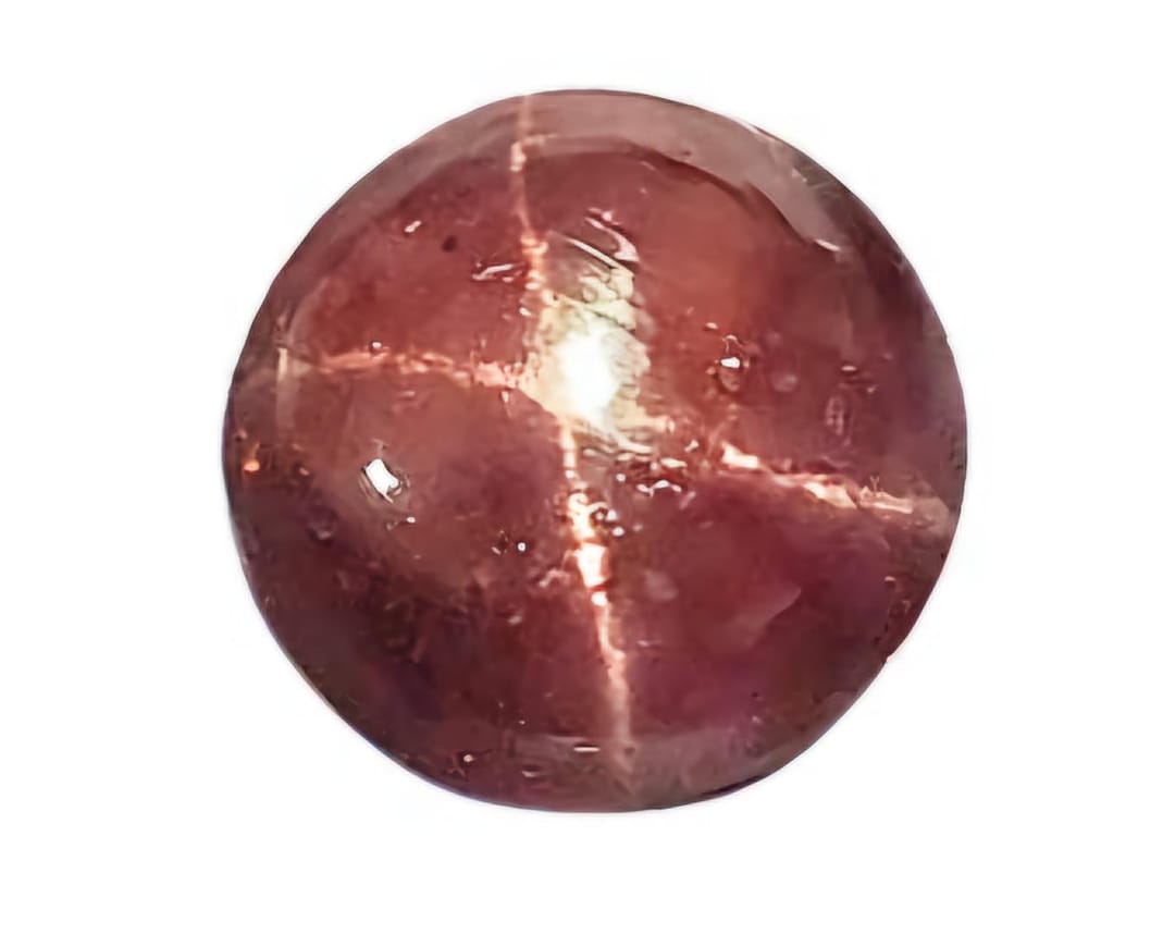 Natural Star Garnet Gemstone - Loose Garnet Cabochon 11.70 CTS - Round ...