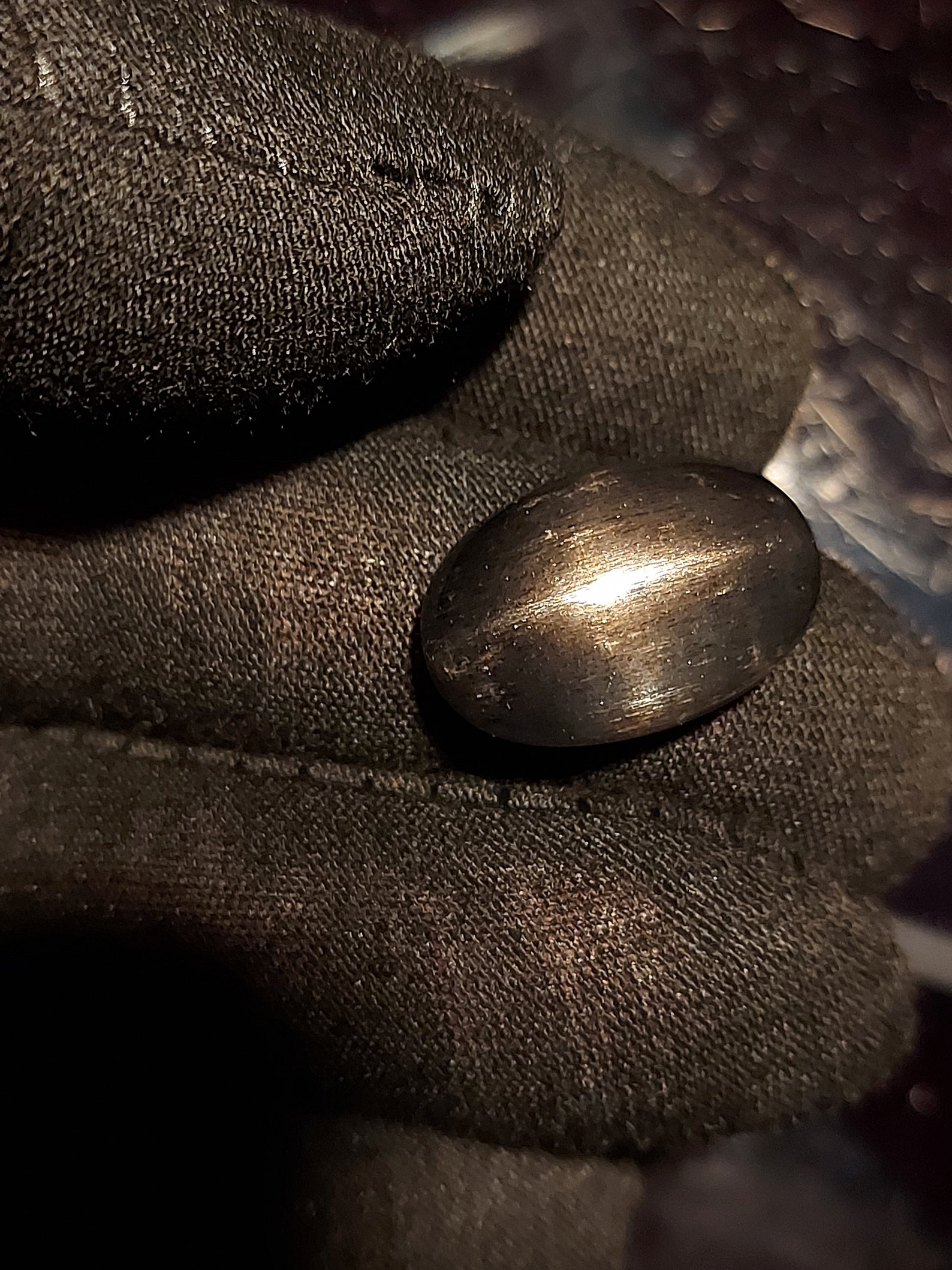 Vivid Black Star Sunstone Cabochon - Large Natural Sunstone Gemstone 19 ...