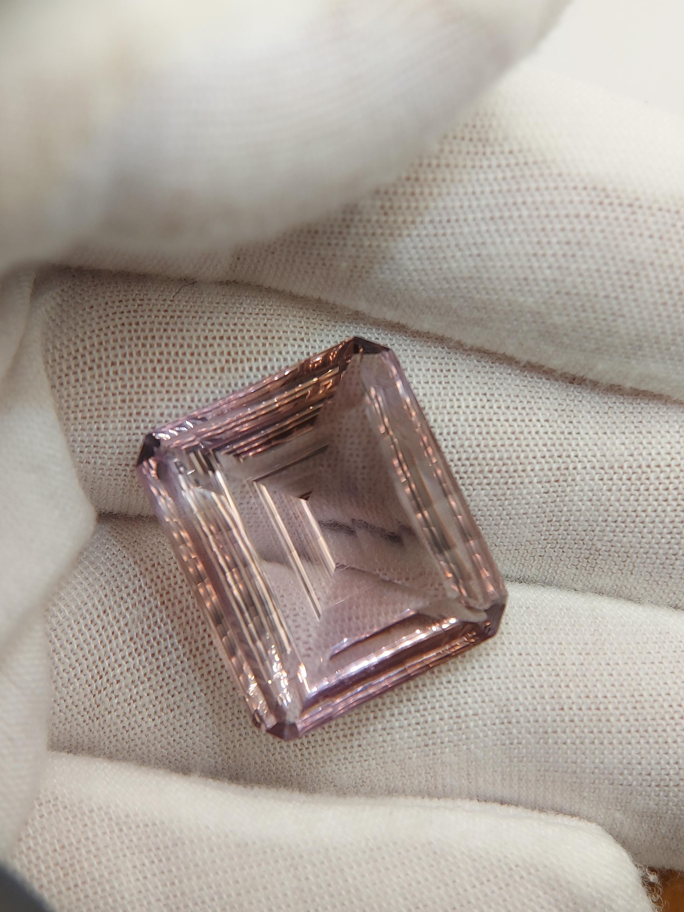 Laser Cut Ametrine Gemstone - Faceted Natural Trystine Quartz 44.75 CTS ...