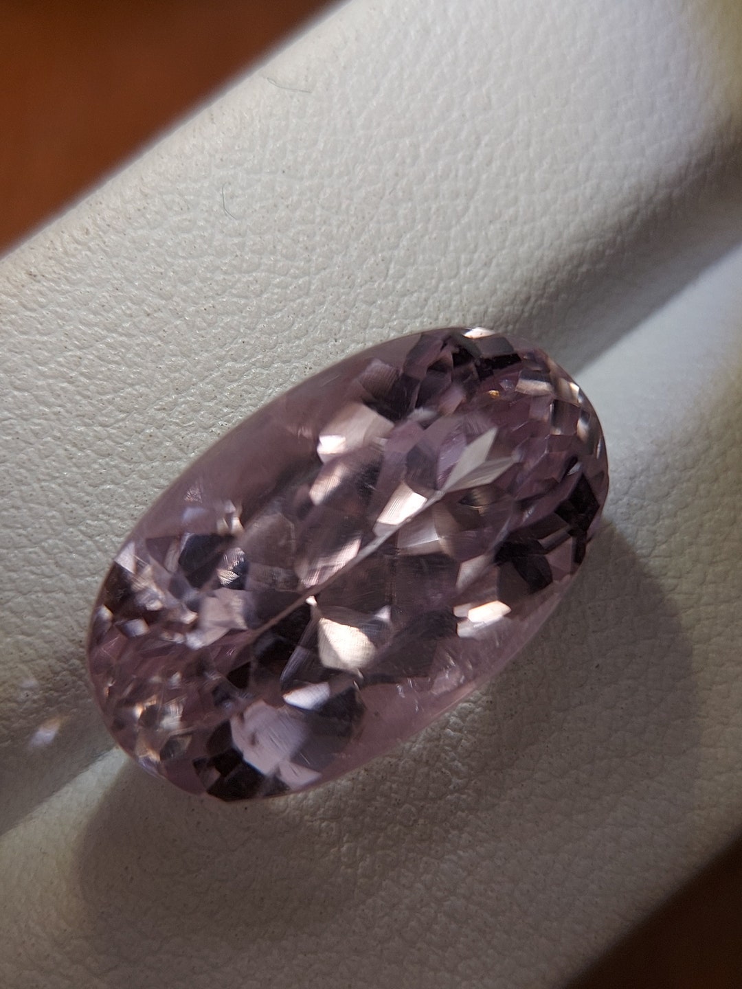 Transparent Kunzite Gemstone Faceted Natural Spodumene 18.45 - Etsy Sweden