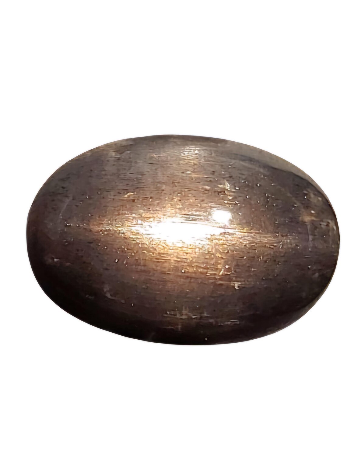 Vivid Black Star Sunstone Cabochon - Large Natural Sunstone Gemstone 19 ...