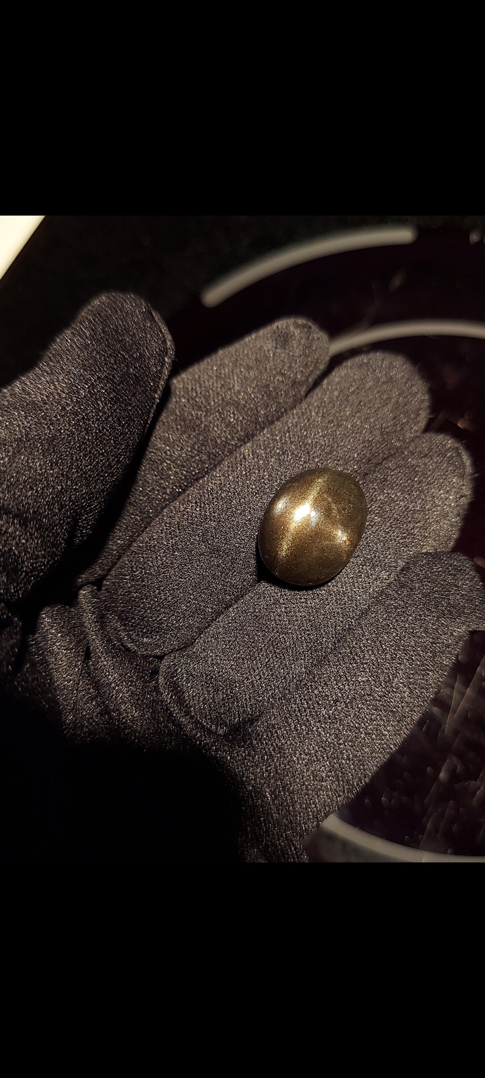 Jumbo Sized Black Star Sunstone Cabochon - Loose Natural Aventurescent ...