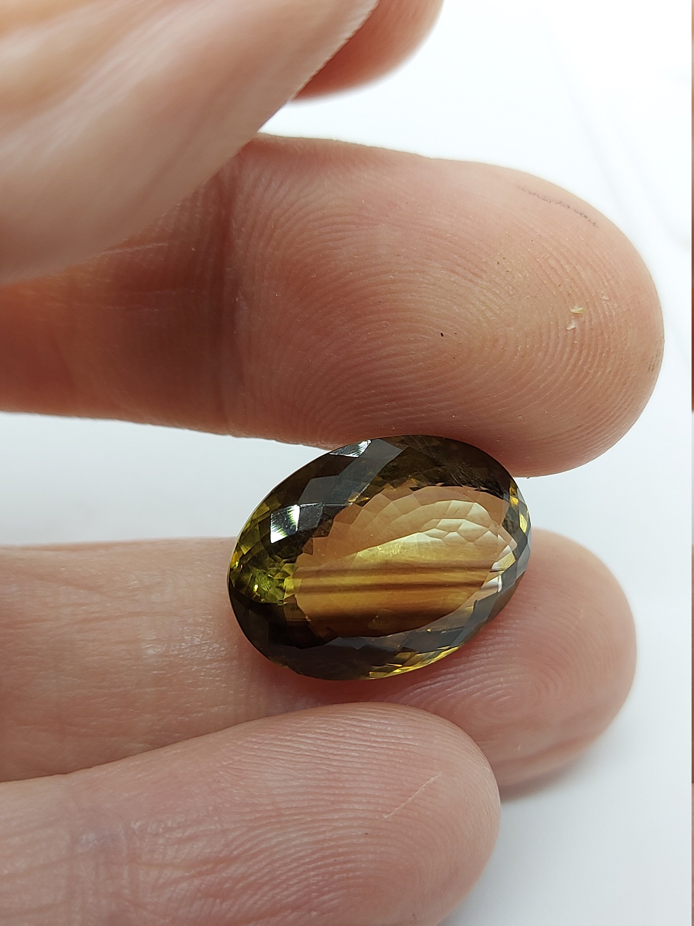 Multi Color Quartz Gemstone - Faceted Loose Quartz 13.45 CTS - Oval ...