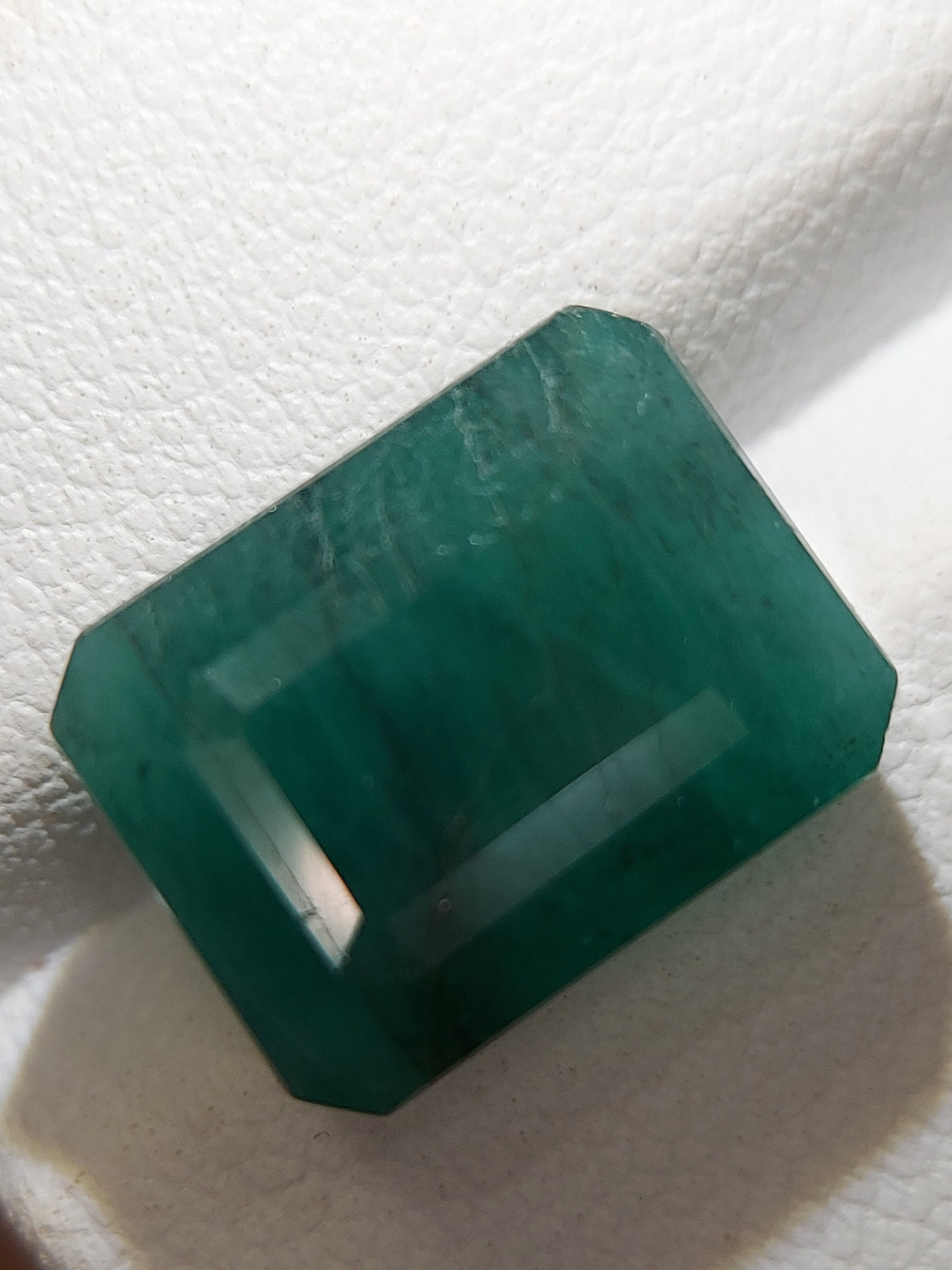 Big Dark Green Emerald Gemstone - Faceted Natural Beryl 8.45 CTS ...