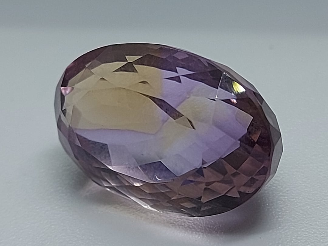 Bi Color Ametrine Gemstone - Faceted Natural Ametrine 20.80 CTS - Large ...