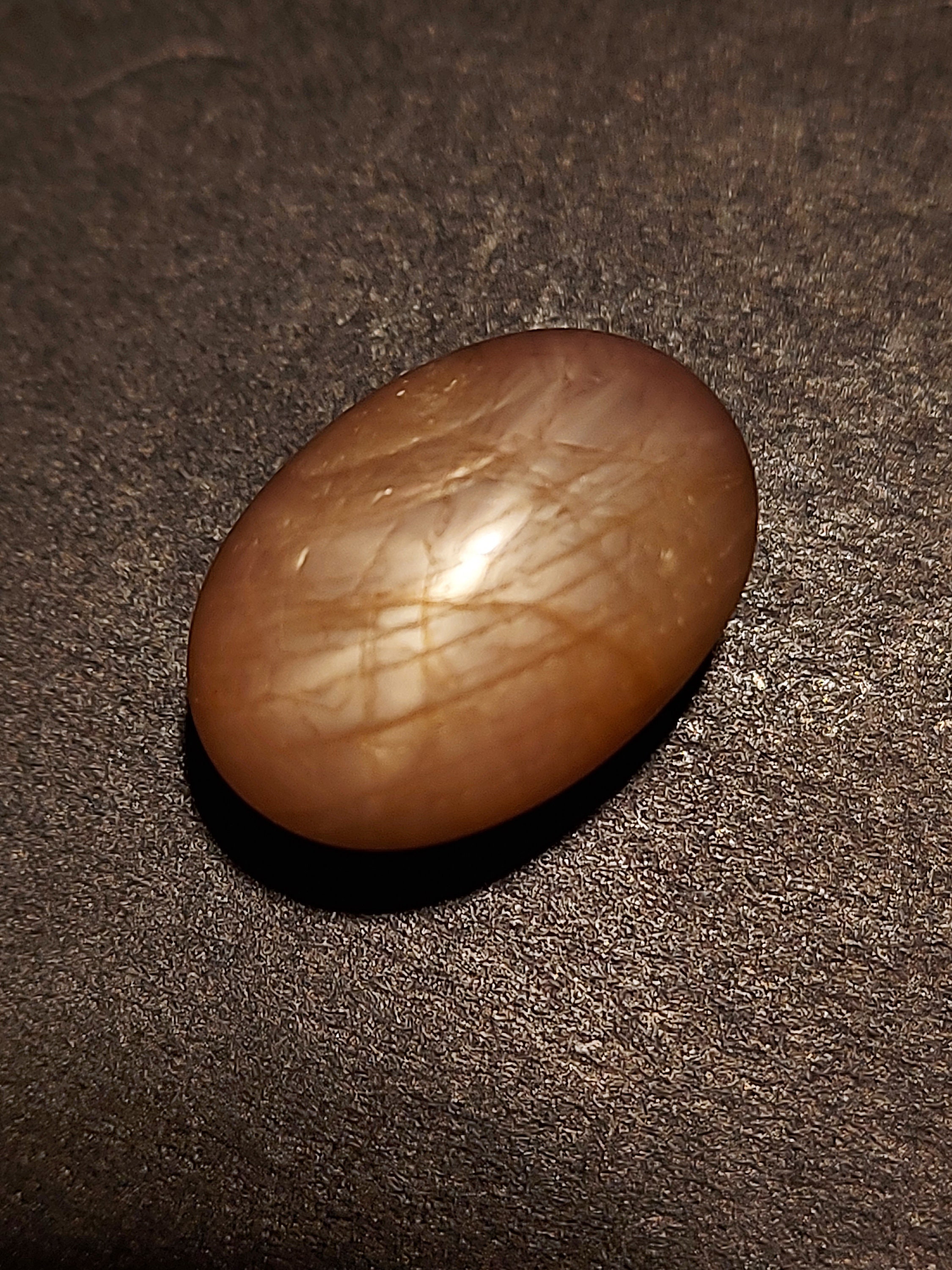 Large Yellow Star Sapphire Cabochon - Loose Natural Sapphire Gemstone ...