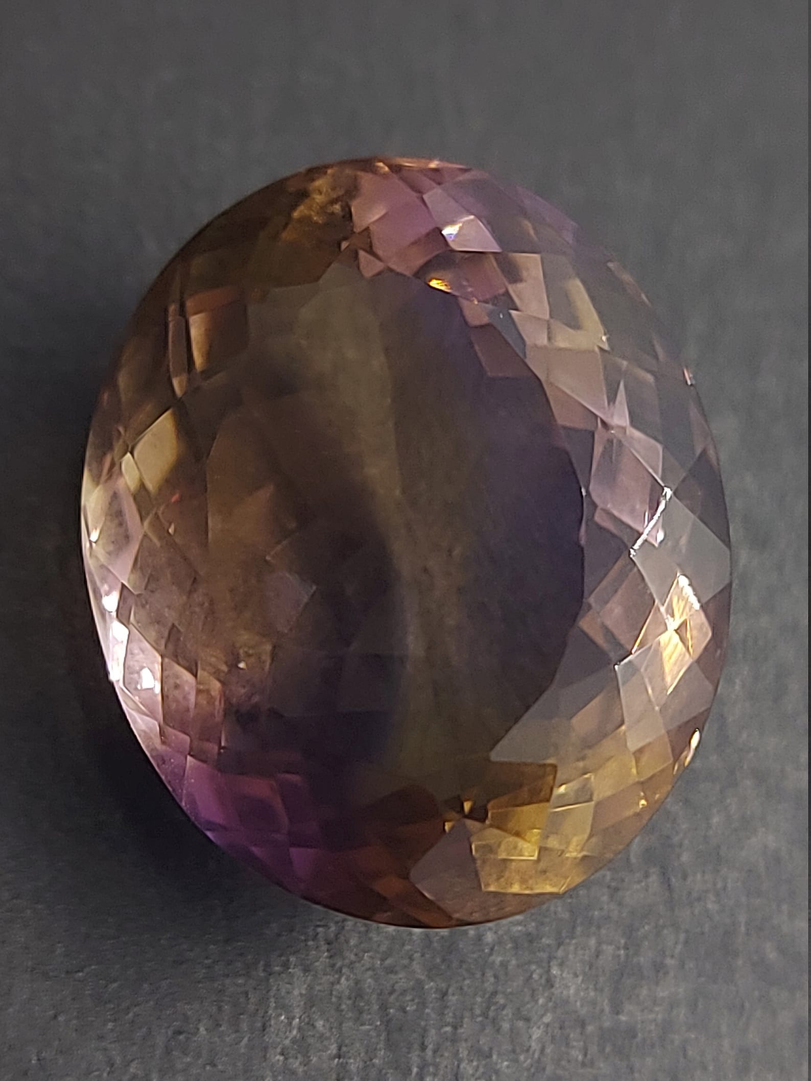 Large natural ametrine gemstone faceted loose ametrine 21.75 | Etsy