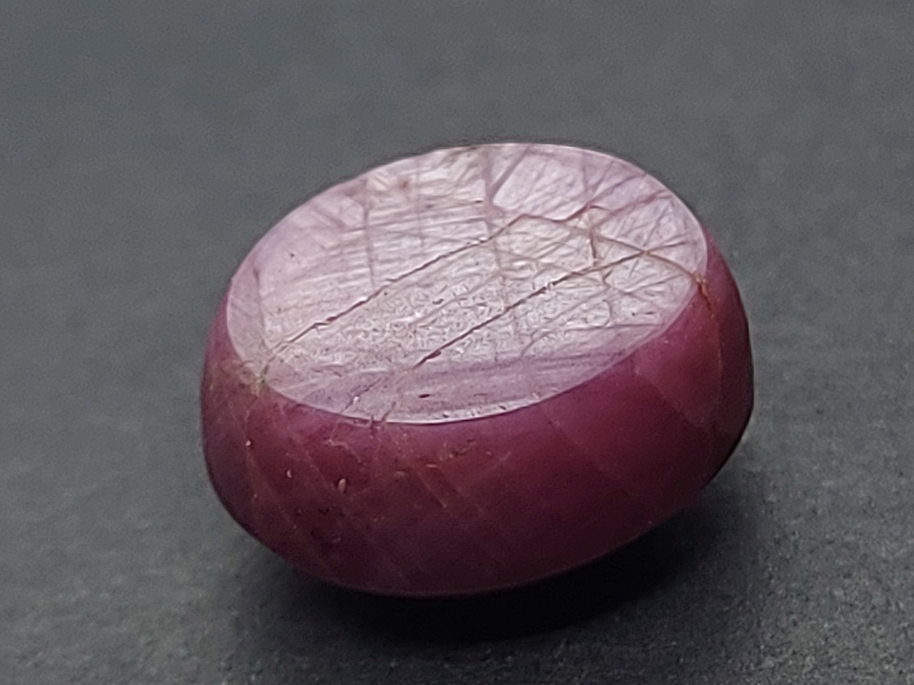 Natural Star Ruby Gemstone - Loose Ruby Cabochon 9.85 CTS - Oval 12 X ...
