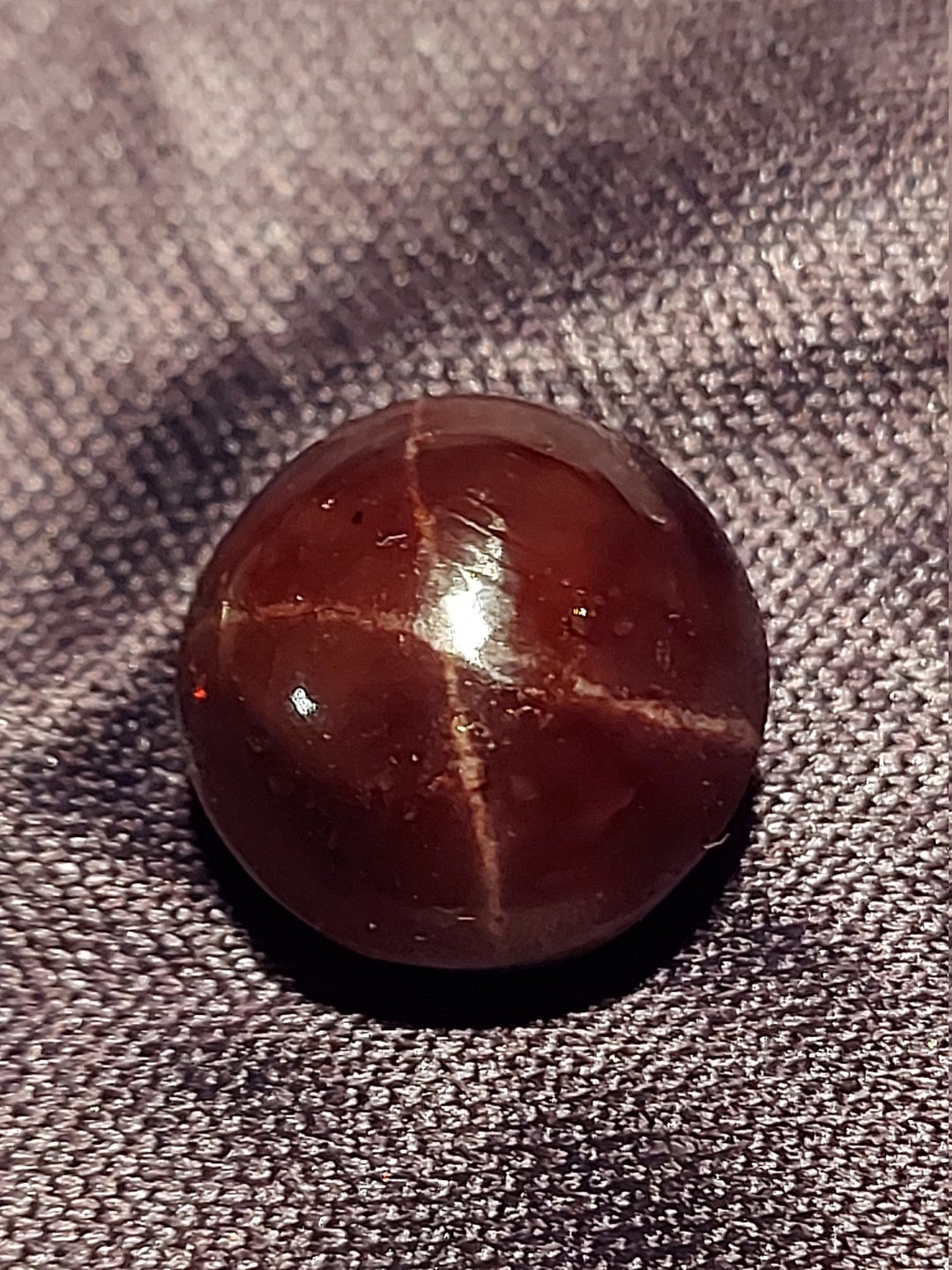 Natural Star Garnet Gemstone Loose Garnet Cabochon 11.70 CTS Round ...