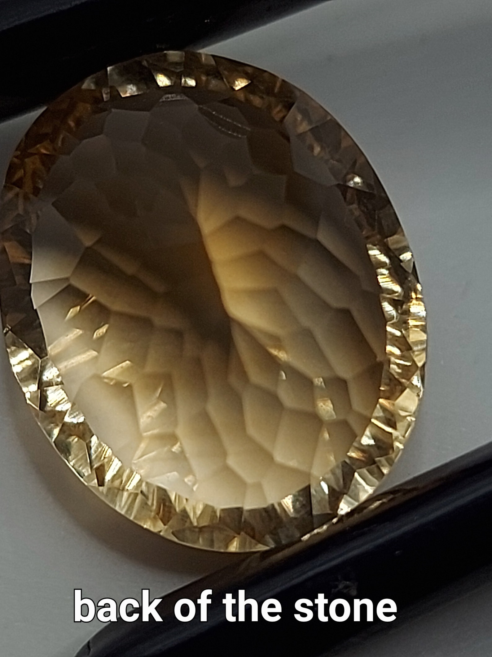 Glowing Laser Cut Citrine Gemstone - Faceted Natural Golden Quartz 15. ...
