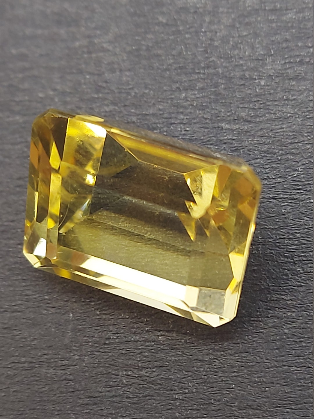 Shiny Golden Citrine Gemstone - Faceted Loose Citrine 8.55 CTS ...