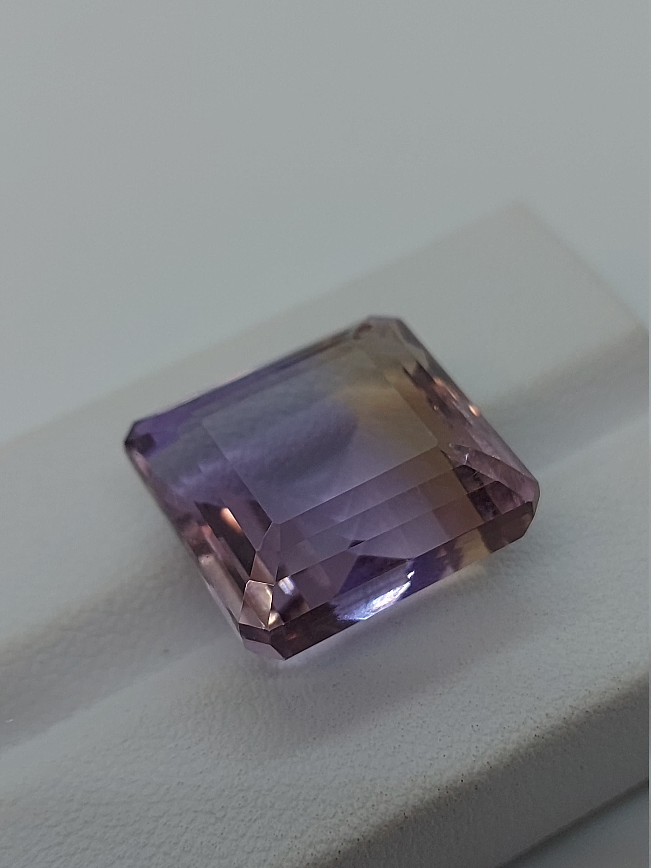 Natural Bi Color Ametrine Gemstone - Faceted Loose Ametrine 21.55 CTS ...