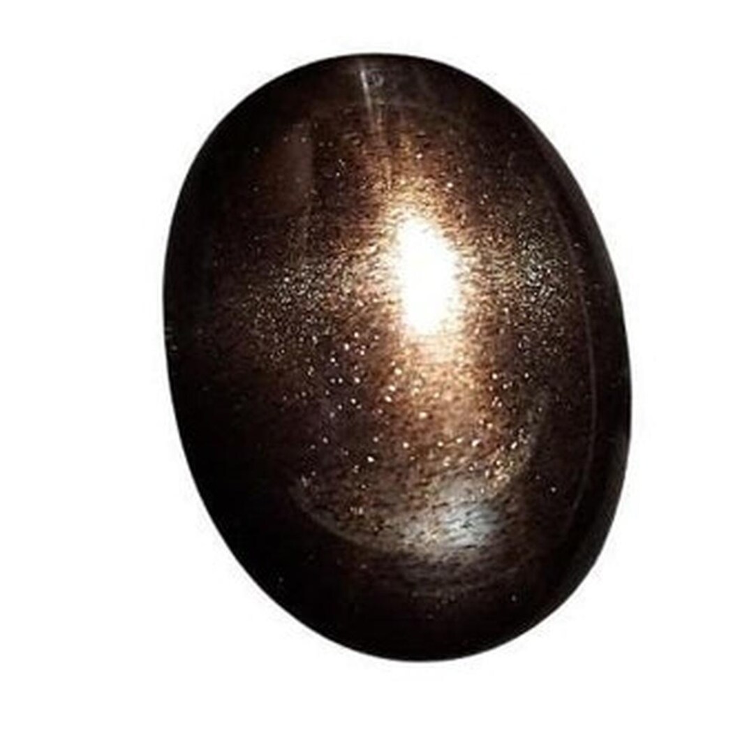 Giant Black Star Sunstone Cabochon - Loose Natural Aventurescent ...