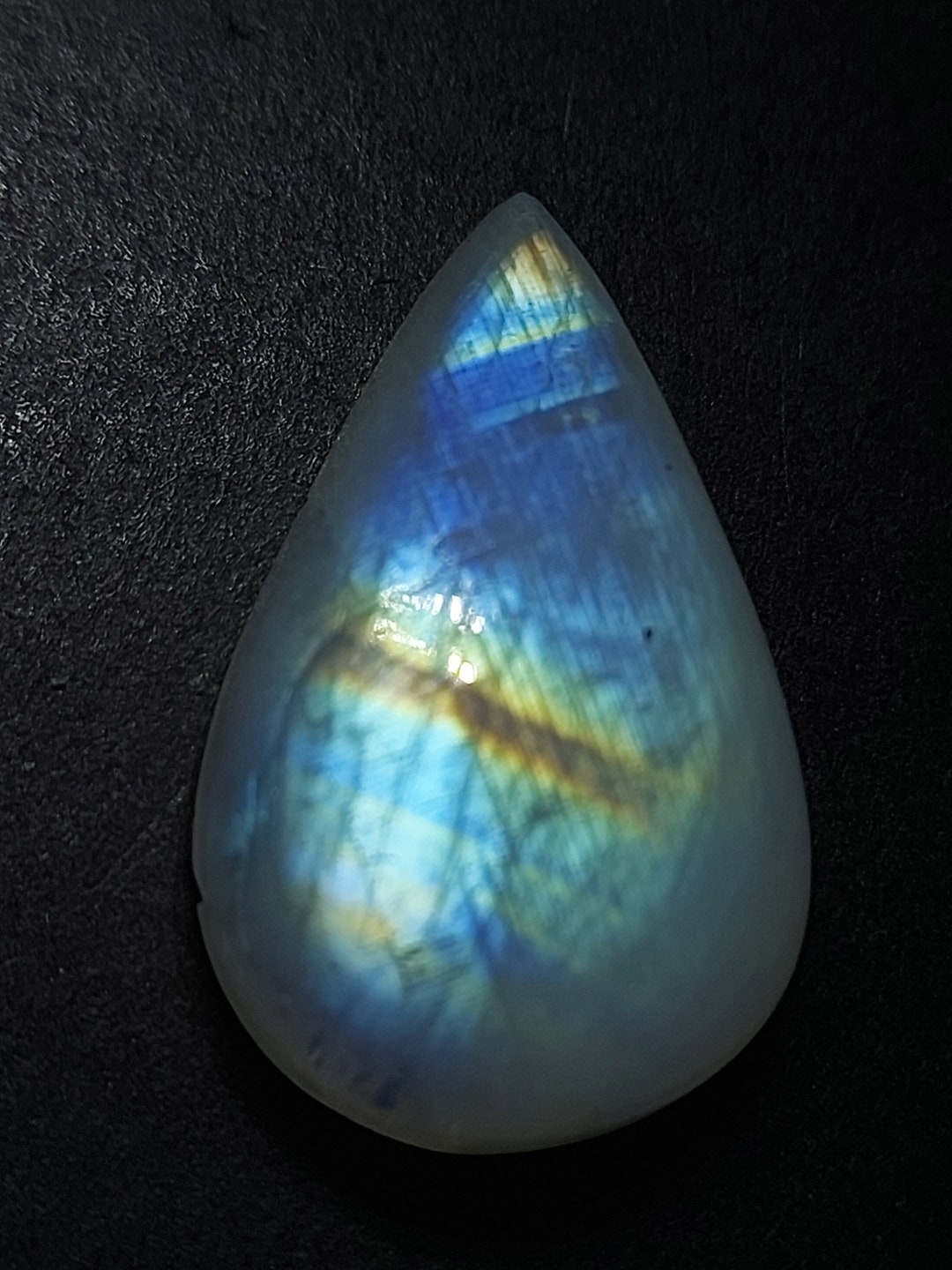 Rainbow Moonstone Cabochon - Natural Blue Orthoclase Feldspar Gemstone ...