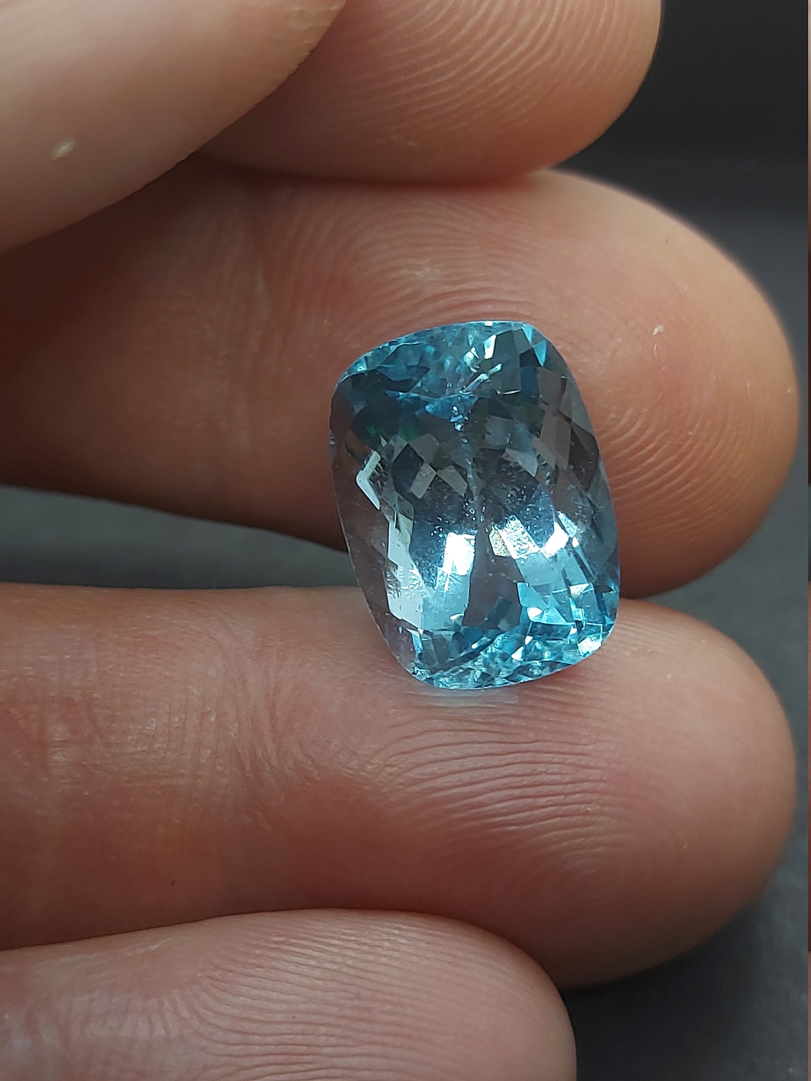 Piedra preciosa de topacio azul brillante Topacio suelto | Etsy