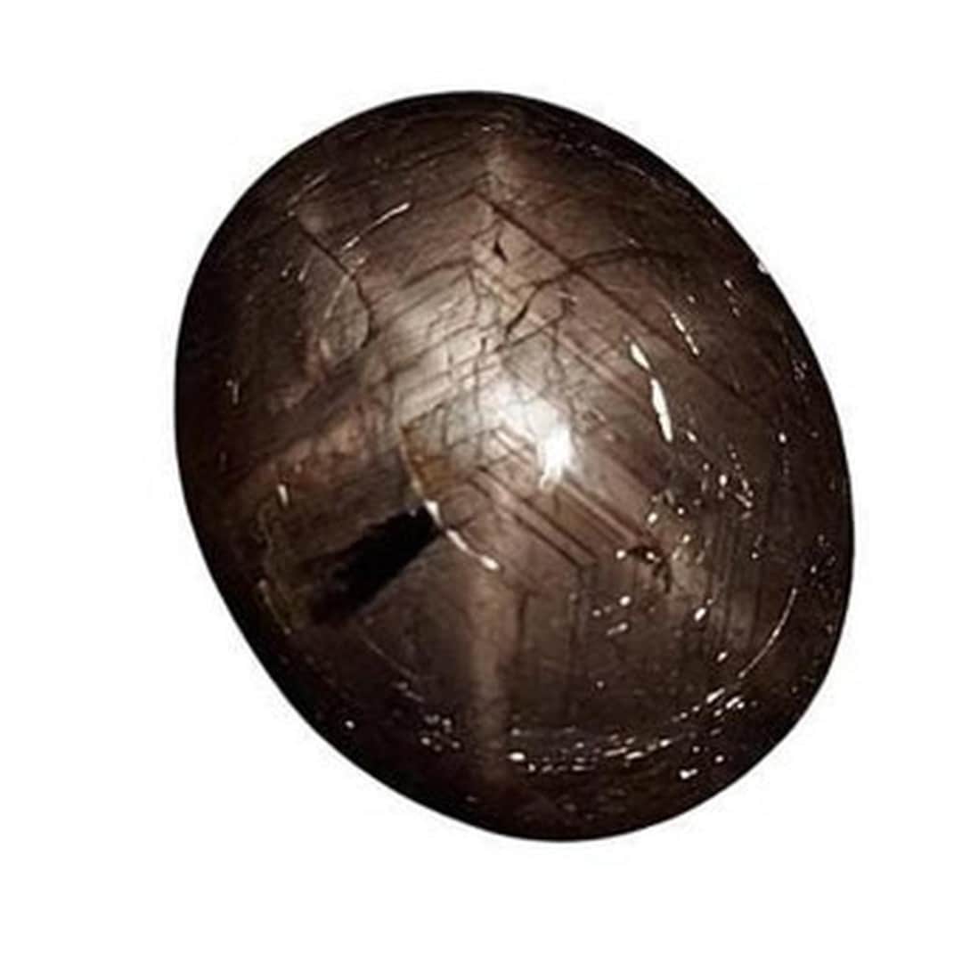 Big Black Star Sapphire Cabochon - Loose Natural Sapphire Gemstone 20. ...