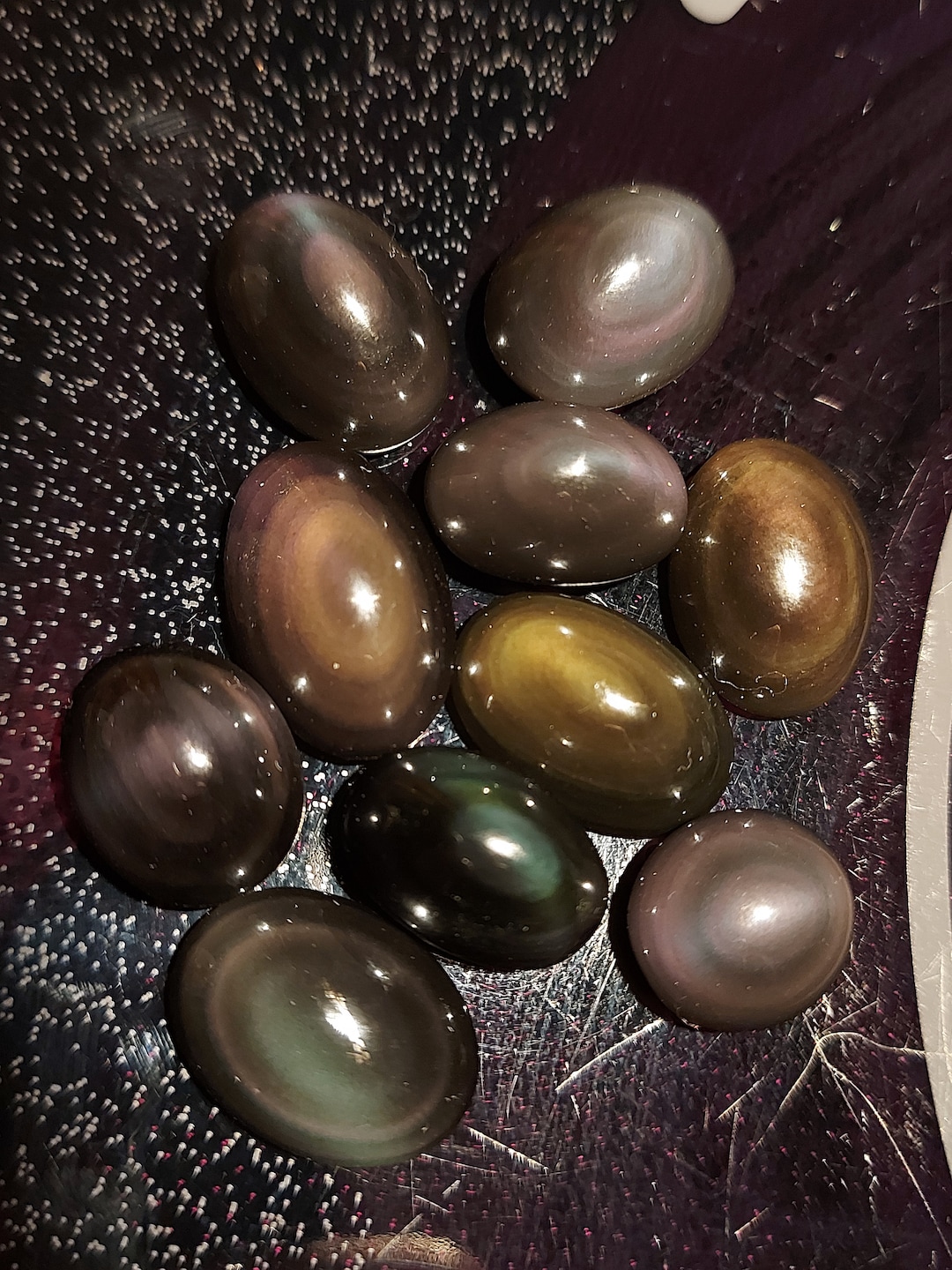 Wholesale Rainbow Obsidian Cabochons Natural Iris Obsidian - Etsy