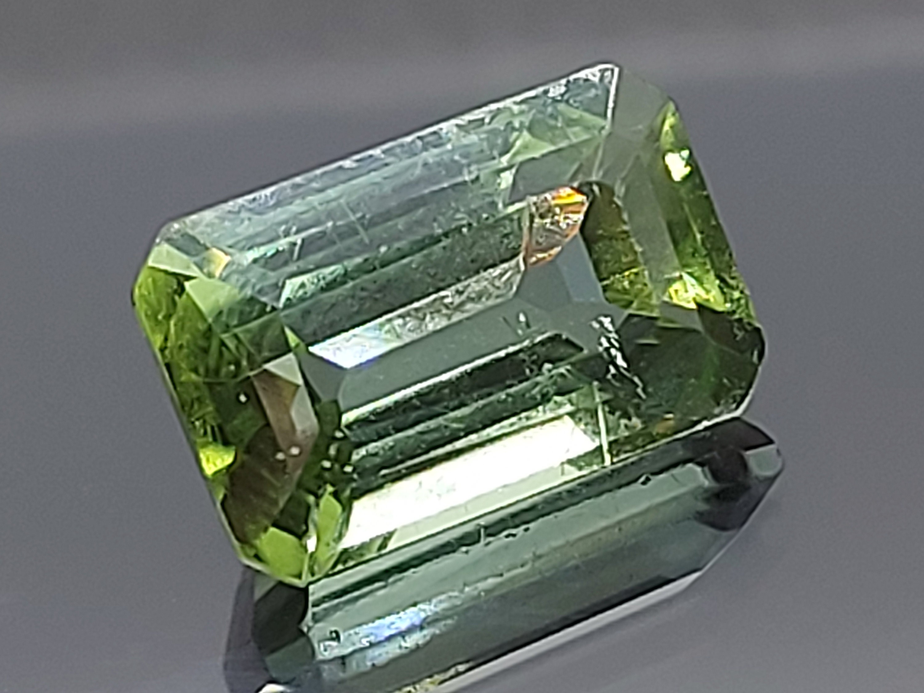 Natural green Tourmaline gemstone faceted loose Tourmaline | Etsy