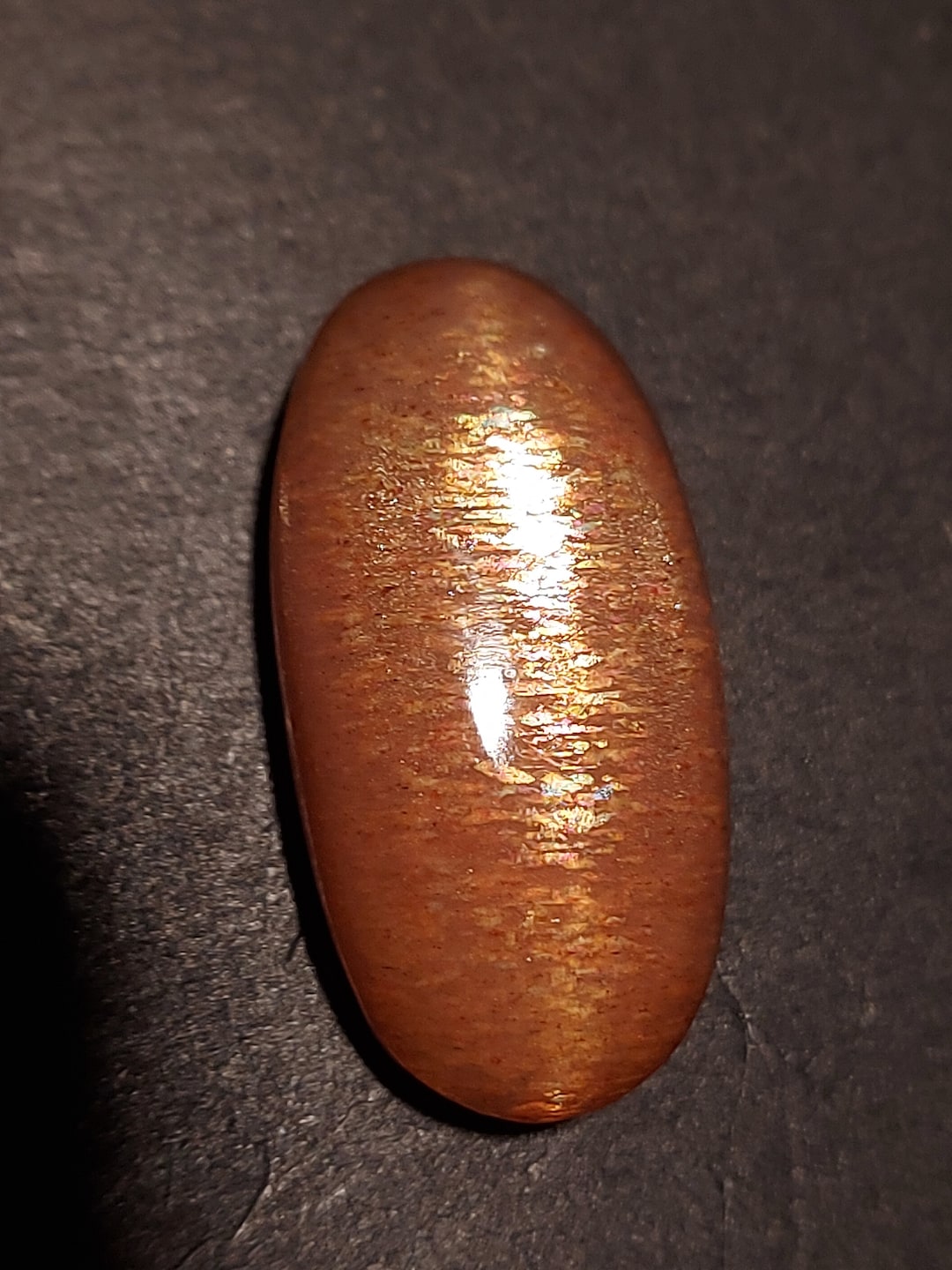 Long Bright Star Sunstone Cabochon Loose Natural Sunstone Gemstone 17. ...