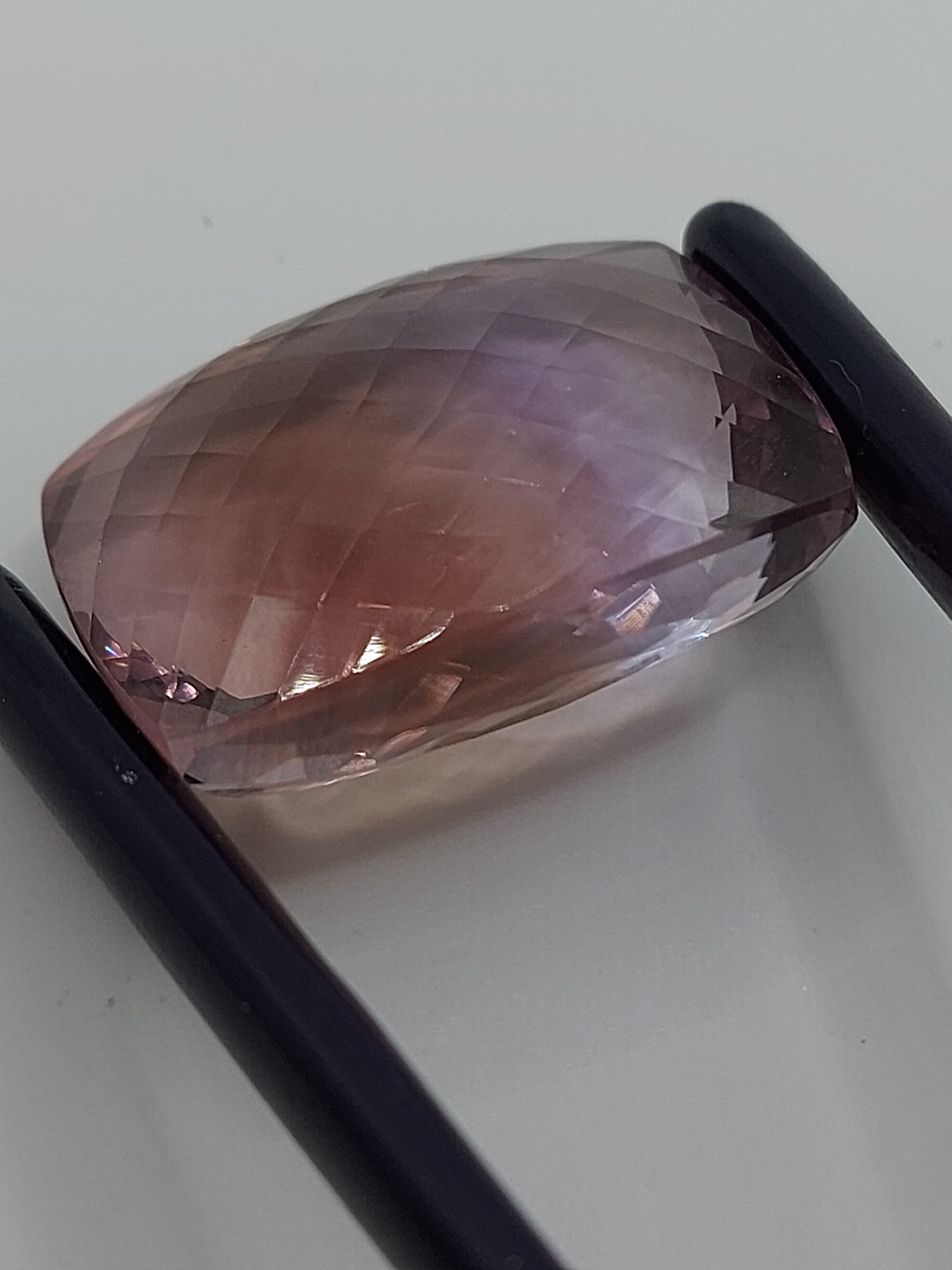 Giant Checker Cut Ametrine Gemstone - Natural Bi Color Trystine Quartz ...