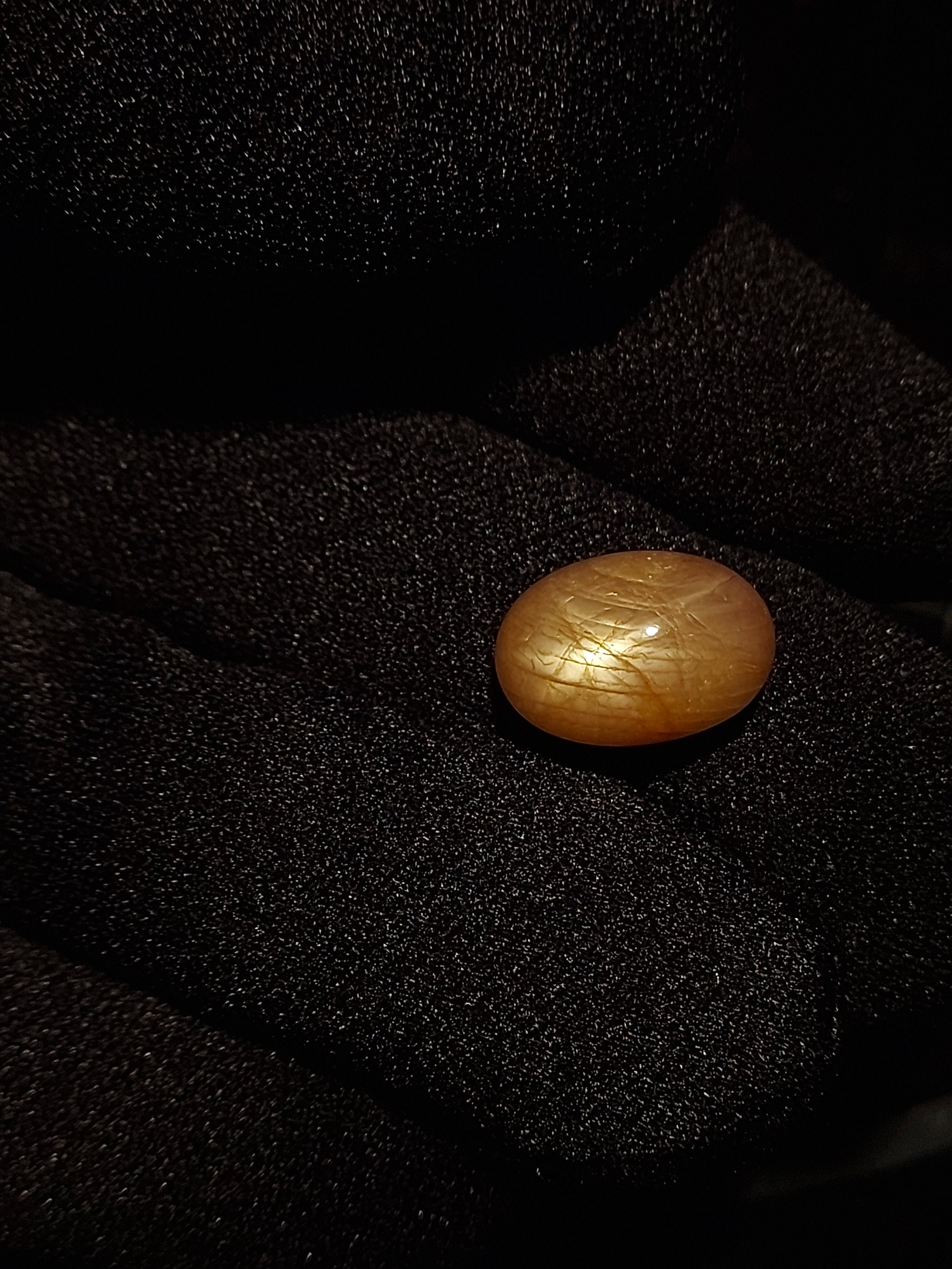 Large Yellow Star Sapphire Cabochon - Loose Natural Sapphire Gemstone ...