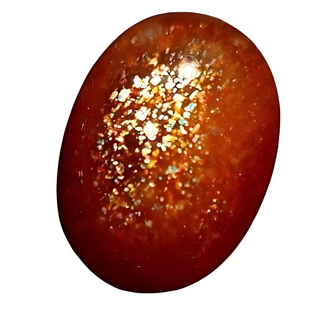 Big Flashy Sunstone Gemstone - Aventurine Feldspar Cabochon 21.45 CTS ...