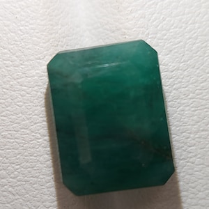 Big Dark Green Emerald Gemstone - Faceted Natural Beryl 8.45 CTS ...