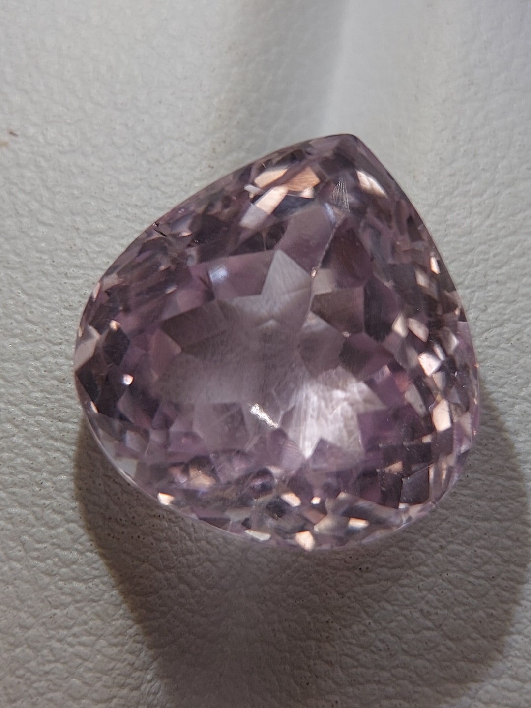 Top Grade Kunzite Gemstone - Faceted Natural Spodumene 13.10 CTS - Pear ...