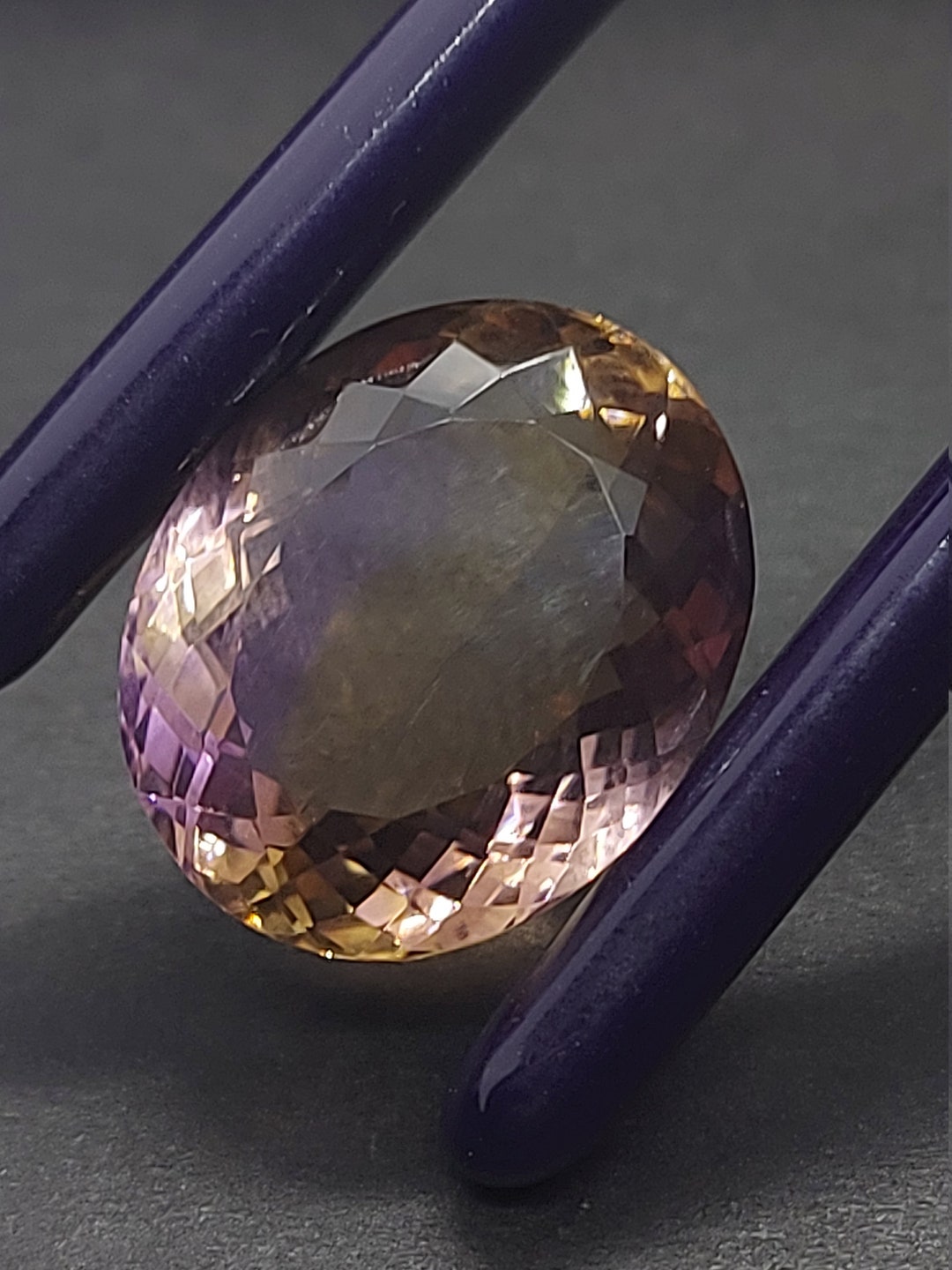 Large Natural Ametrine Gemstone - Faceted Loose Ametrine 21.75 CTS ...