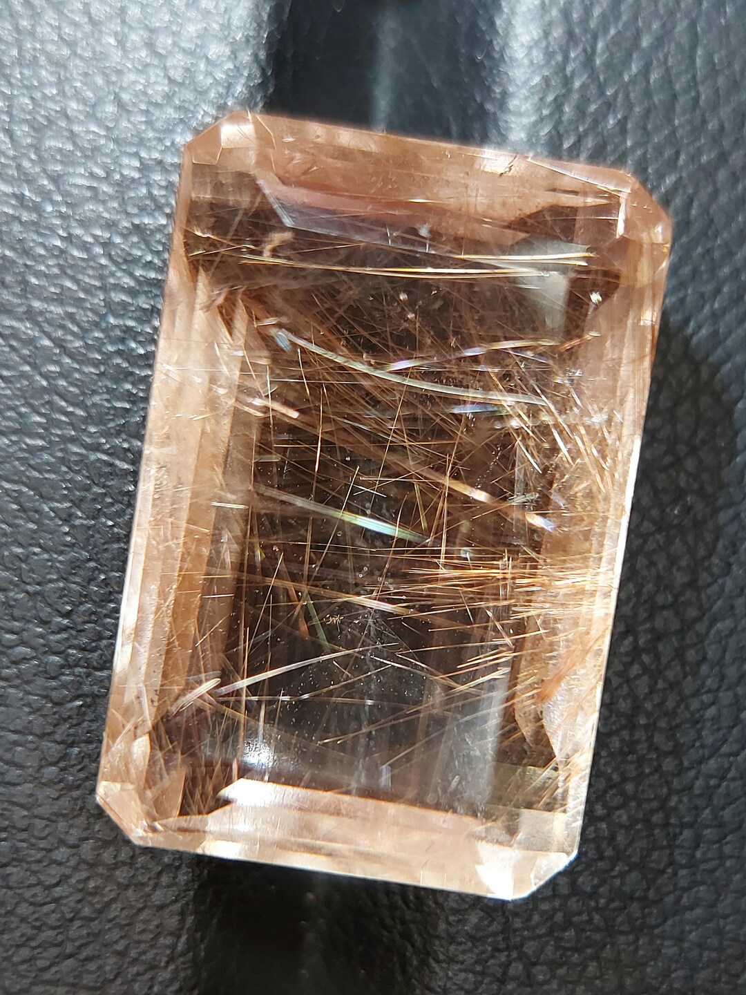 Top Grade Gold Rutile Quartz Gemstone - Faceted Natural Rutilated ...