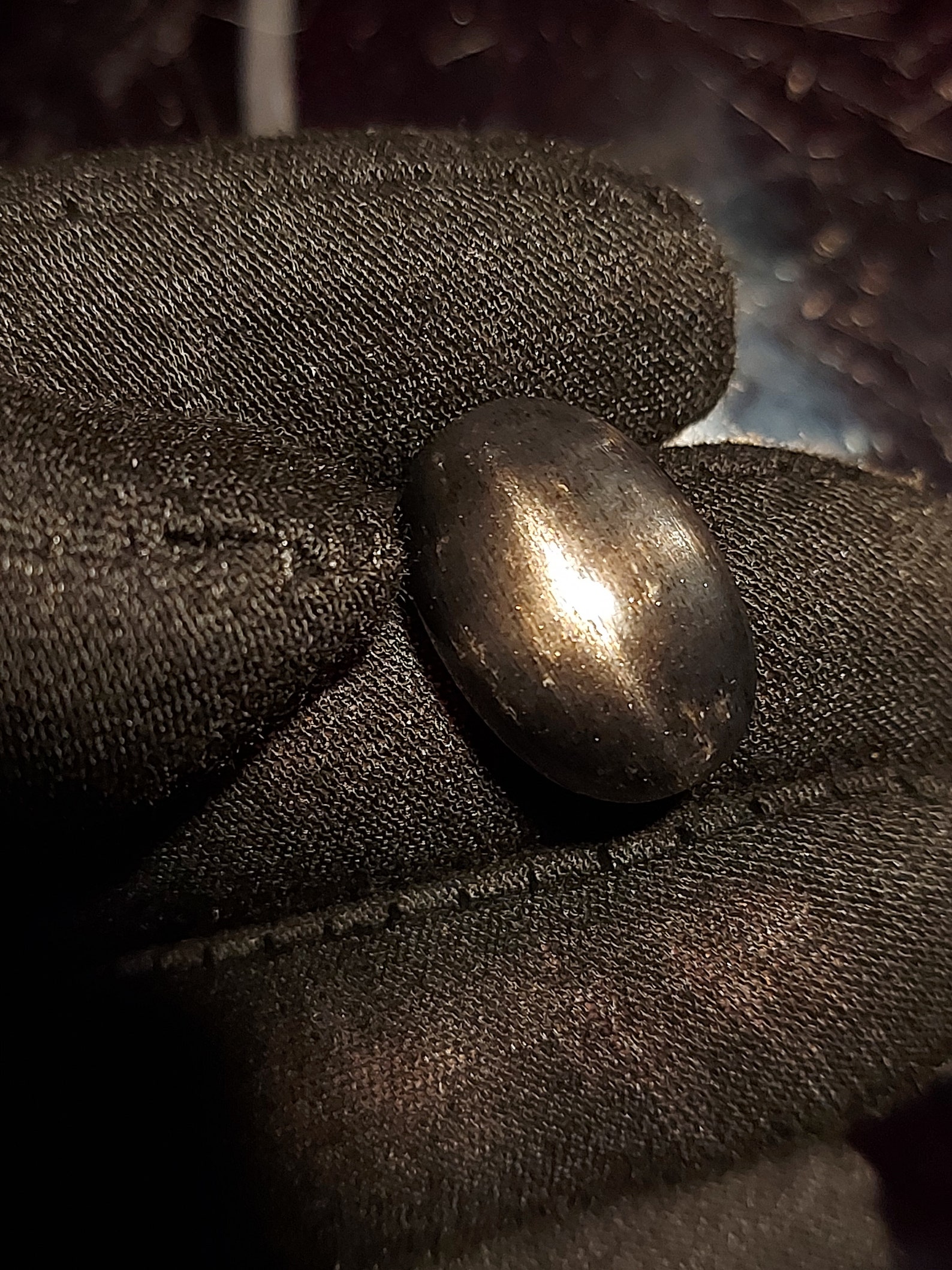 Vivid Black Star Sunstone Cabochon - Large Natural Sunstone Gemstone 19 ...