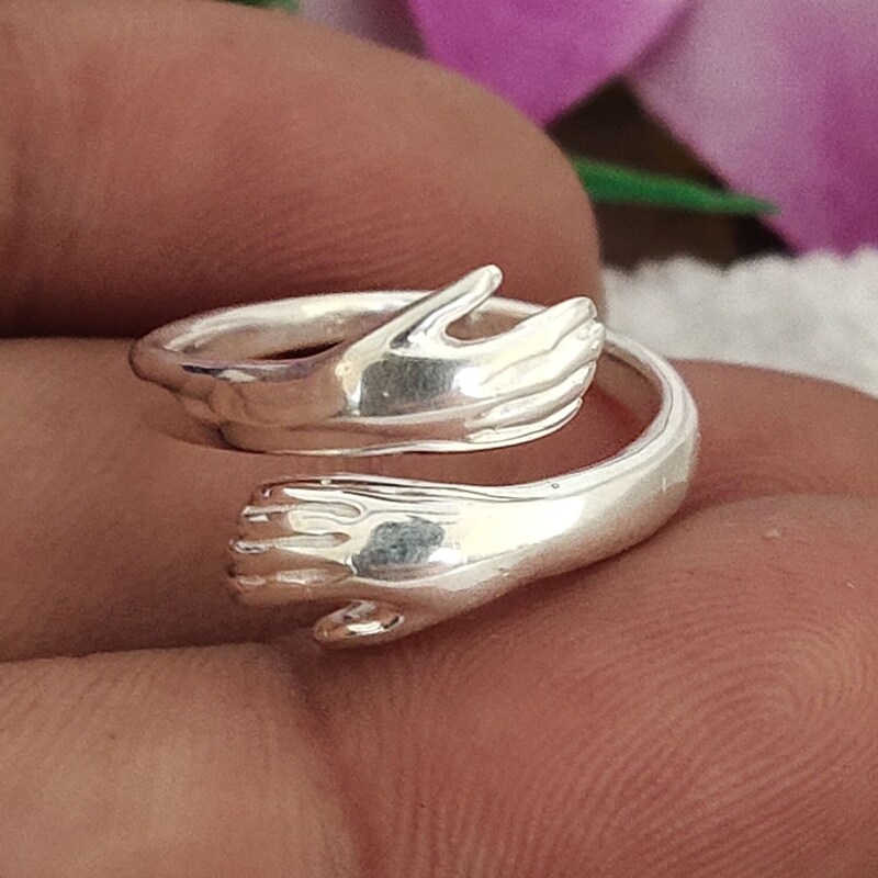 Hug Ring Sterling Silver - Etsy