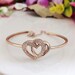 NEW Double Heart Bracelet, Interlocking Heart Bracelet, Classic ...