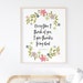 Philippians 1:3 Scripture Wall Art Print, Floral Bible Verse Poster ...