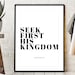 Seek First His Kingdom Matthew 6:33 Christian Wall Art - Etsy Singapore
