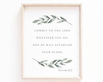 Proverbs 16 3 - Etsy