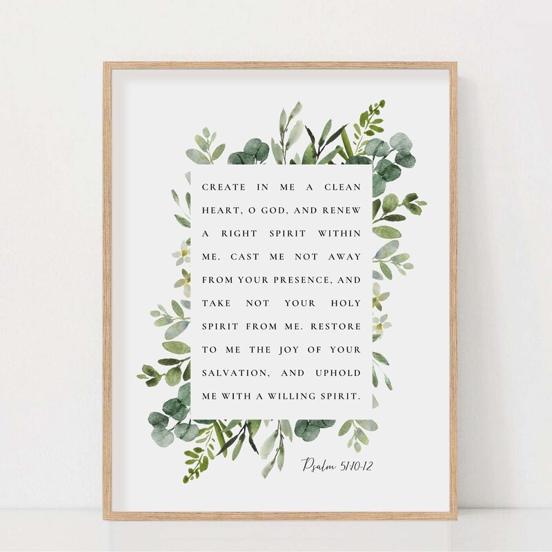 Psalm 51 - Etsy