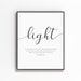 Matthew 5:16 Let Your Light Shine Minimal Bible Verse Poster - Etsy