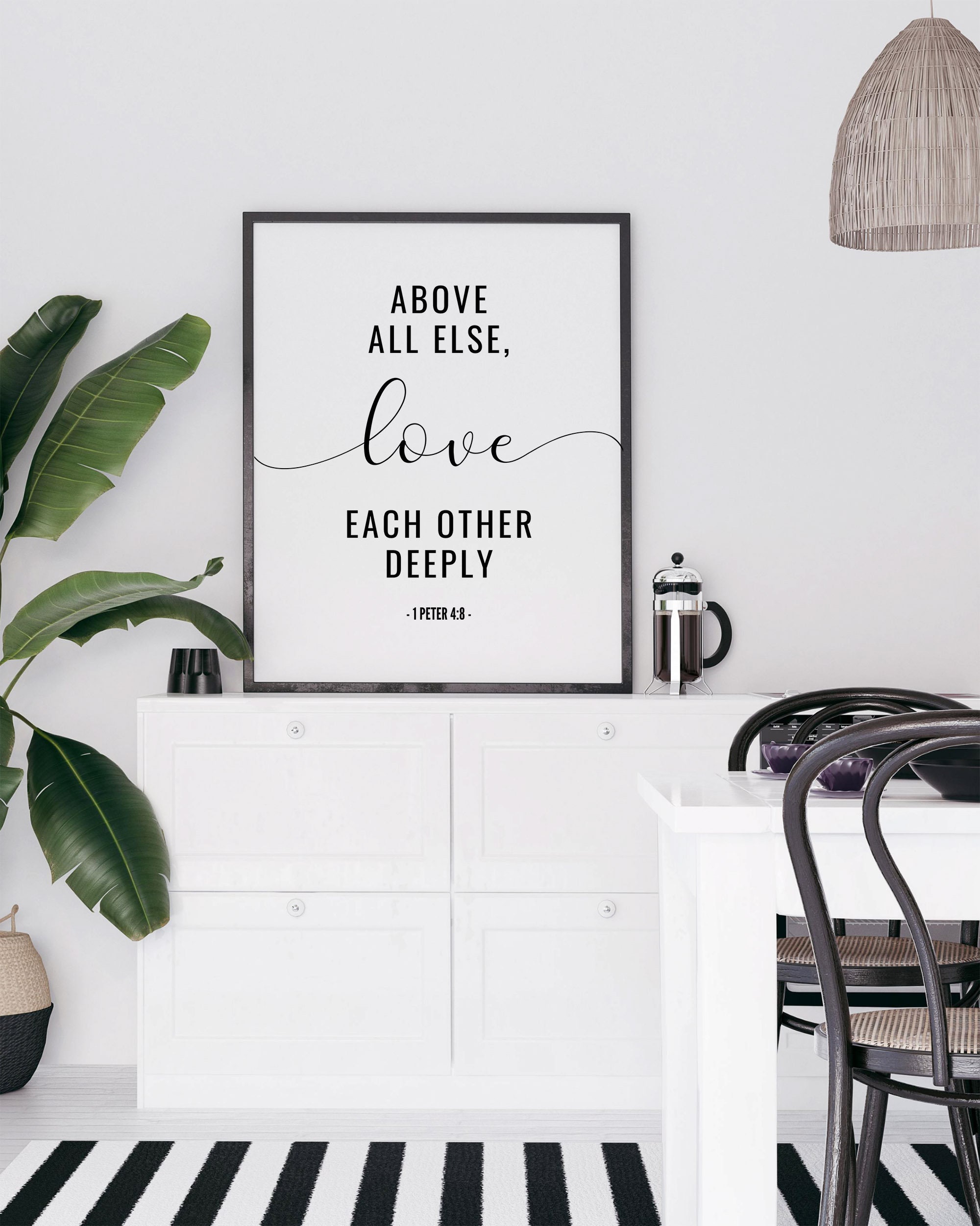 1 Peter 4:8 Above all else love each other deeply Bible | Etsy