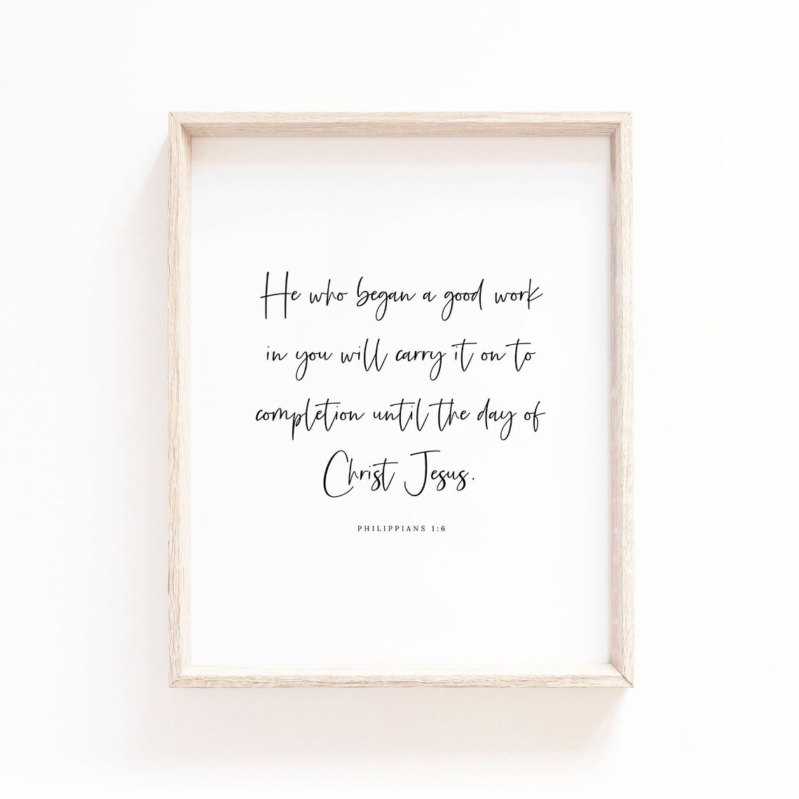 Philippians 1:6 He Who Began a Good Work Bible Verse Printable - Etsy