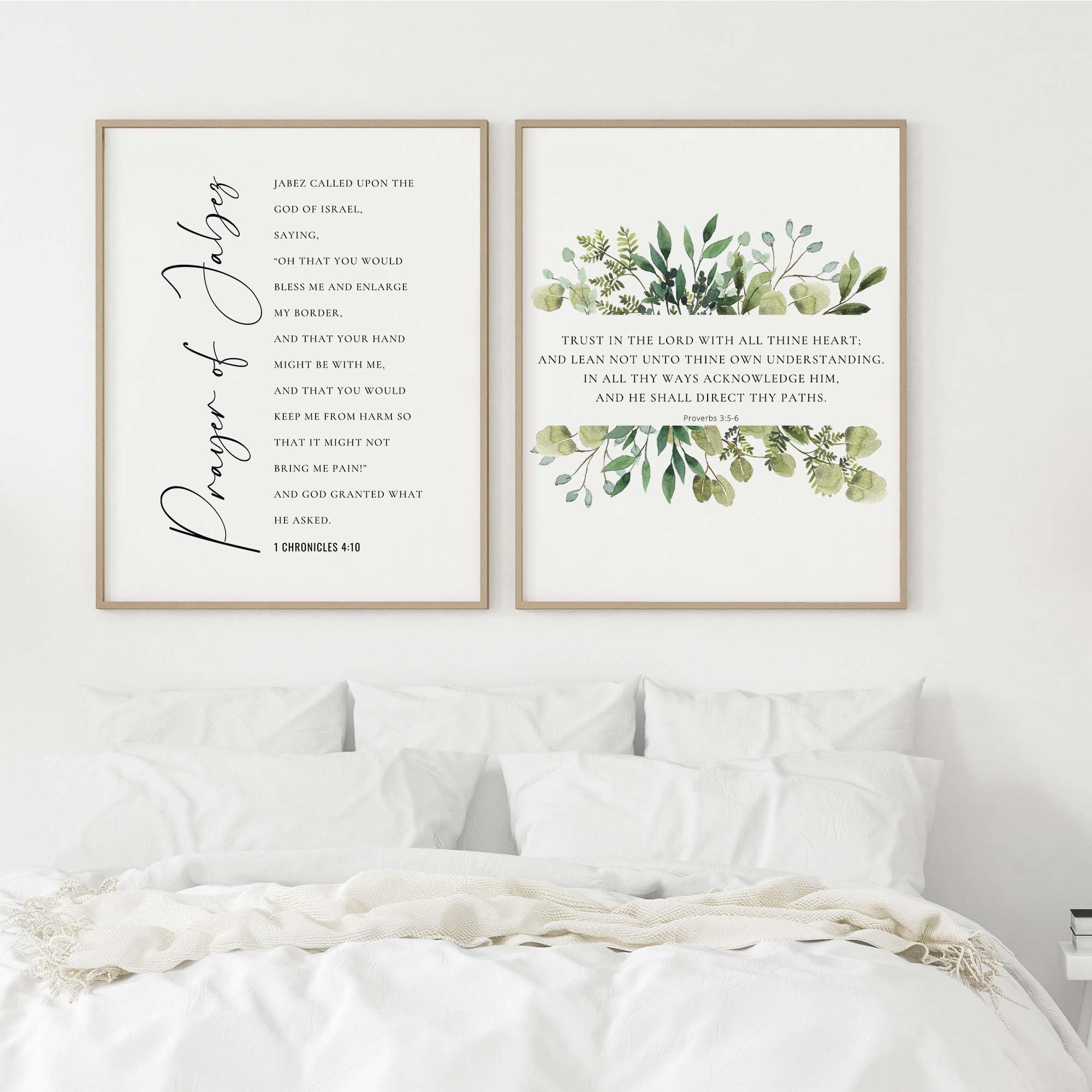 Proverbs 3:5-6 Christian Wall Art Print Trust in the Lord - Etsy