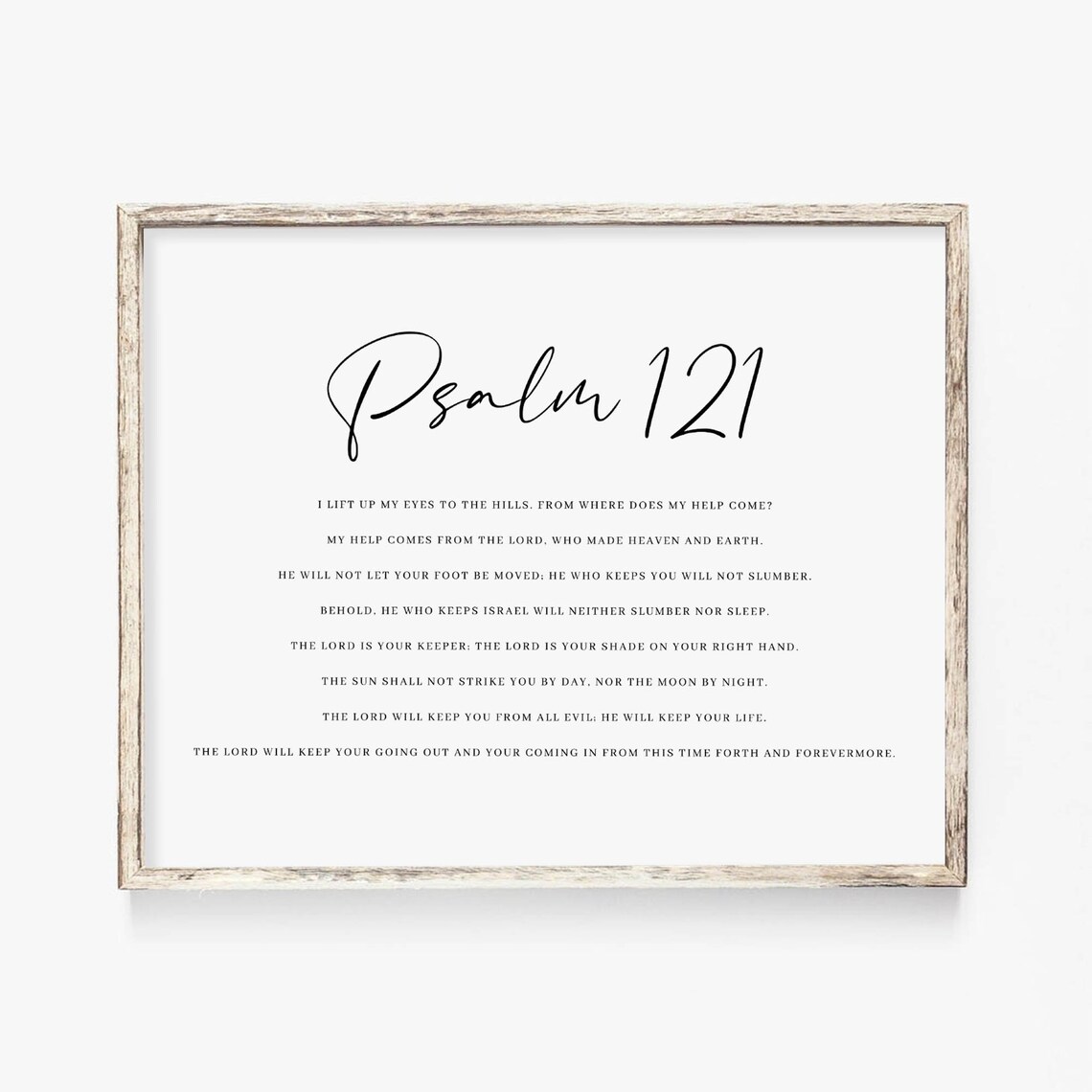 Psalm 121 Scripture Print: Christian Wall Art (digital Download) - Etsy