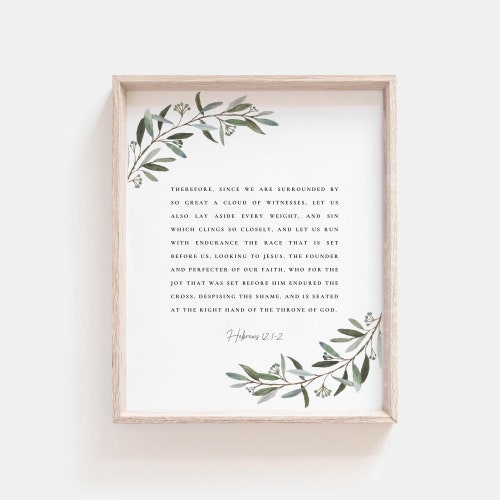Hebrews 13:2 Verse Poster Artwork Christian Scripture Wall - Etsy
